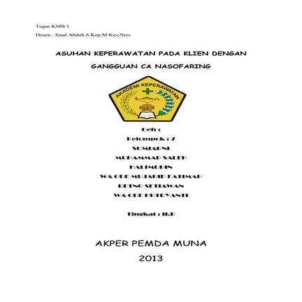 Askep ca.nasoparing Akper pemkab muna | DOCX