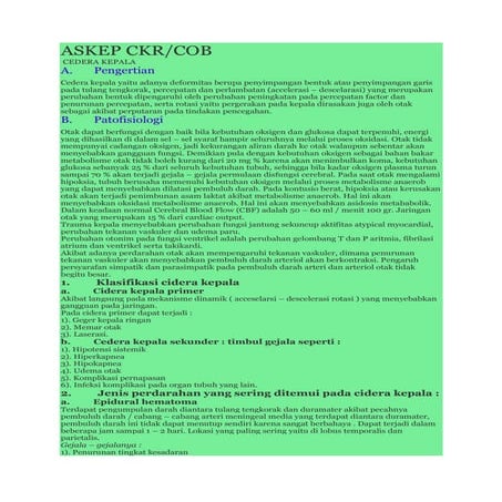 Askep ckr | PDF