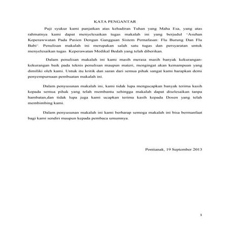 ASKEP Flu Burung & Babi | DOCX