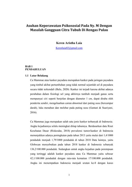 LP gangguan citra tubuh keperawatan jiwa | DOCX