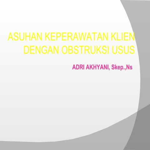 Askep obstruksi usus | PPT