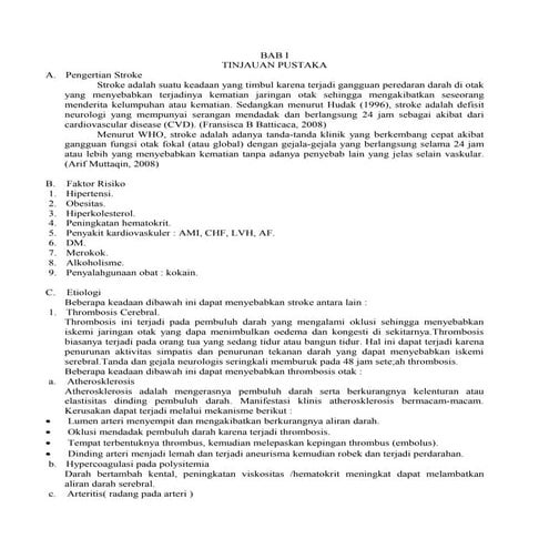 Askep stroke | DOC