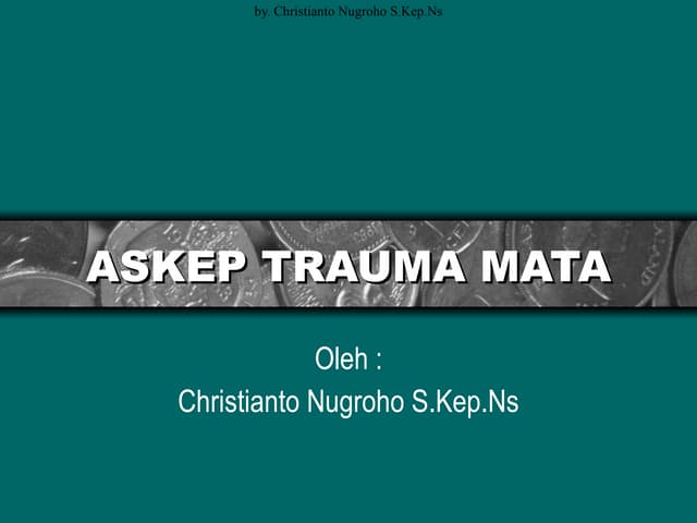 Kegawatdaruratan pada mata | PPT