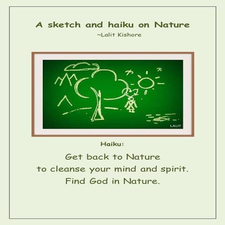 A sketch and haiku on Nature | DOCX
