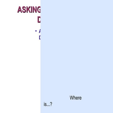 Asking and-giving-directions | PPT