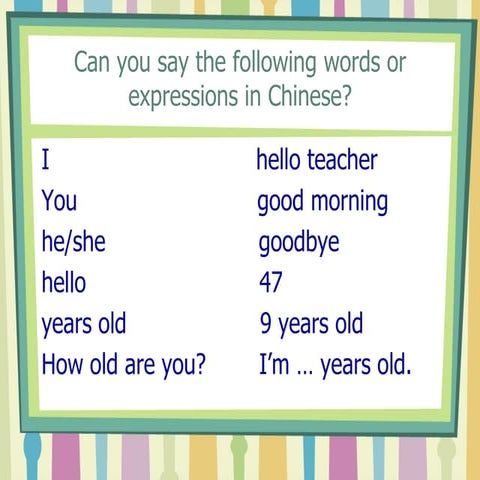 Asking about age | PPT