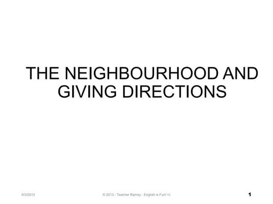 directions ppt | PPT