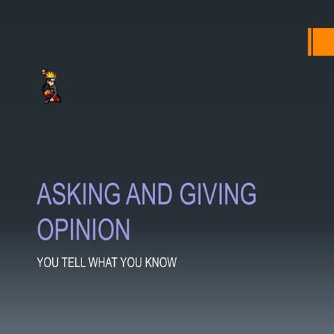 Asking and giving opinion | PPT