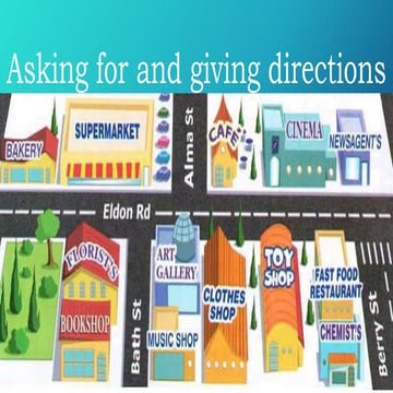 Asking for and giving directions | PPTX