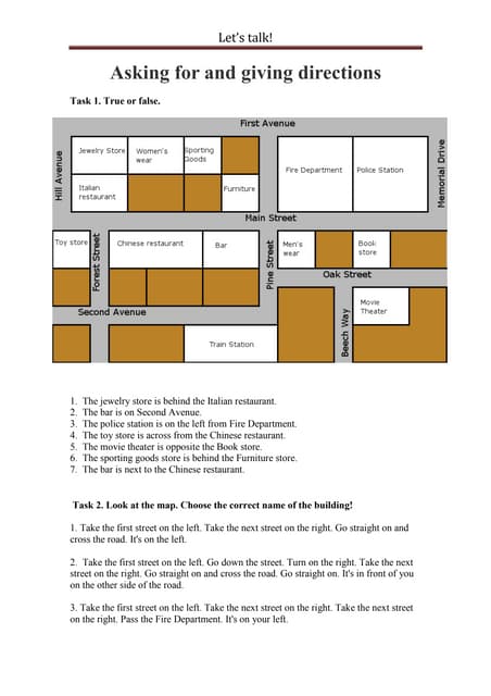 Giving Directions B | PDF