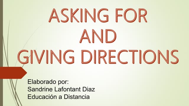 lesson plan directions | ODT