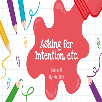ppt slides Expression of Asking for Attention, Expression of Giving Attention, Expression of ...