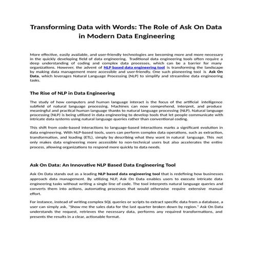 Ask On Data In Modern Data Engineering Pptx