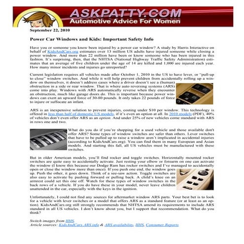 How Power Window Works | PDF
