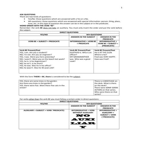 Ask questions | DOC | Undergraduate Education | College Education