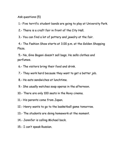 Ask questions | PDF Ask questions | PDF