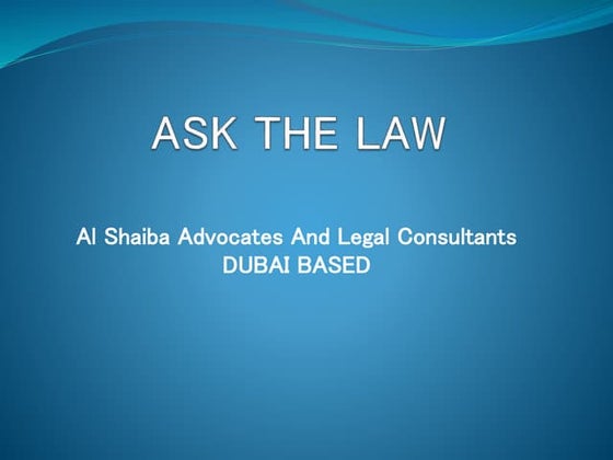 ASK THE LAW | PDF