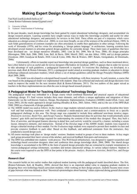 Decker Walker's curriculum model (1971) | PPTX