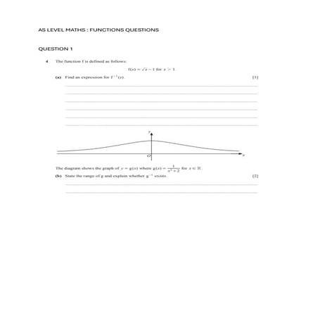 AS LEVEL MATHS PAPER 1 FUNCTIONS QUESTIONS.pdf