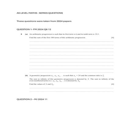 AS LEVEL MATHS PAPER 1 SERIES QUESTIONS.pdf