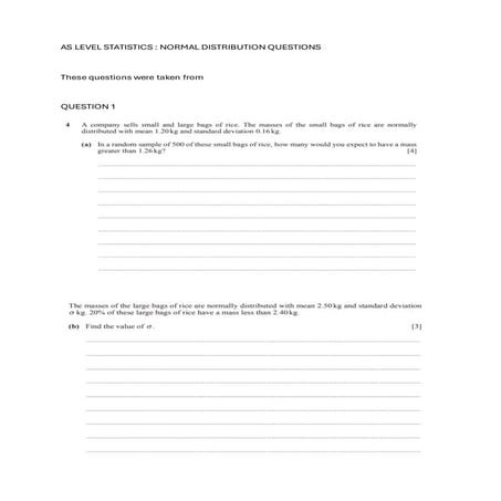 AS LEVEL STATISTICS NORMAL DISTRIBUTION QUESTIONS .pdf