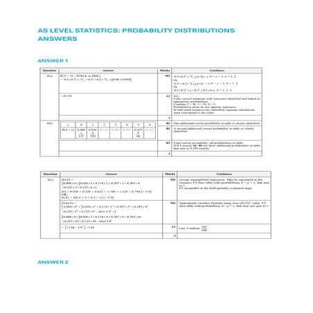 AS LEVEL STATISTICS PROBABILITY DISTRIBUTIONS ANSWERS.pdf