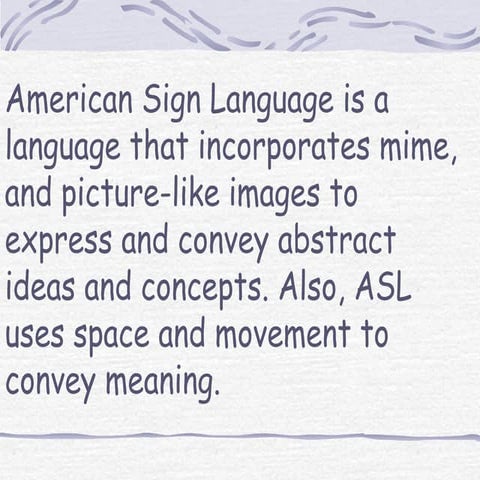 sign language | PPT