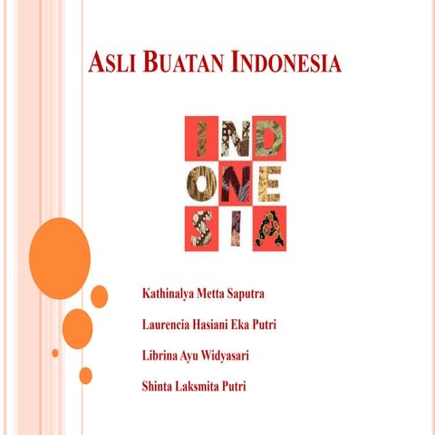 Asli buatan idonesia | PPTX