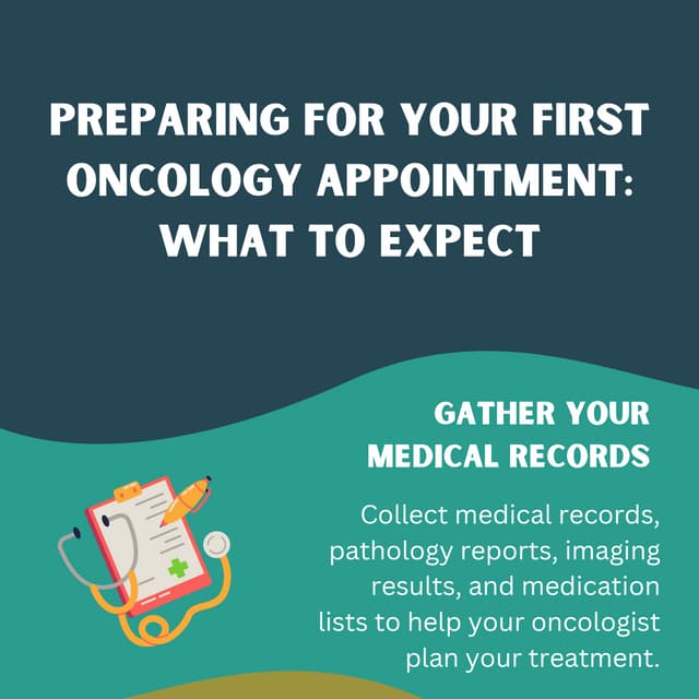 Preparing for Your First Oncology Appointment: What to Expect. | PDF