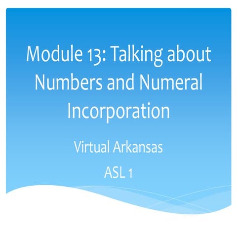 ASL Module 13 Vocabulary Practice | PPTX