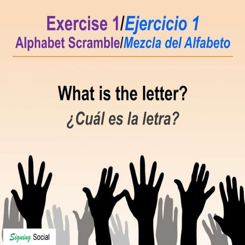 Asl1 unit 1 lesson 1 exercise 1 | PPT