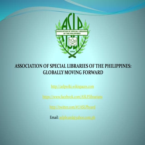 ASLP: Globally Moving Forward | PPTX