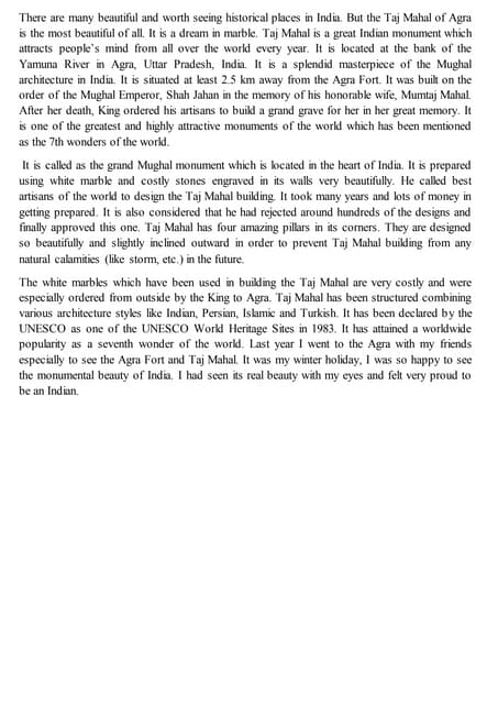 The tajmahal | PDF