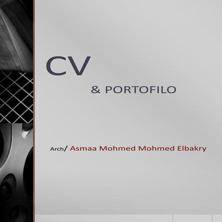 Asmaa cv & portofilo | PDF