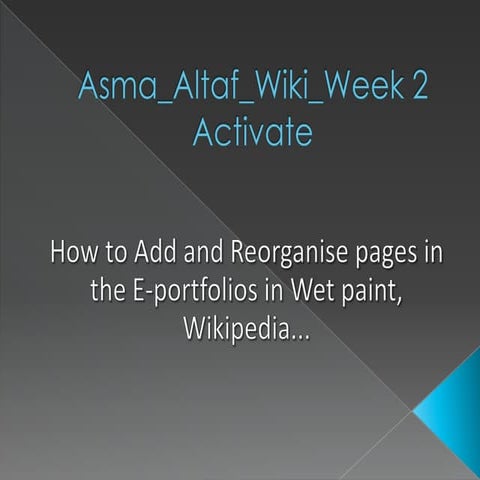 Asma_Altaf_wiki_activate_week#2 | PPT