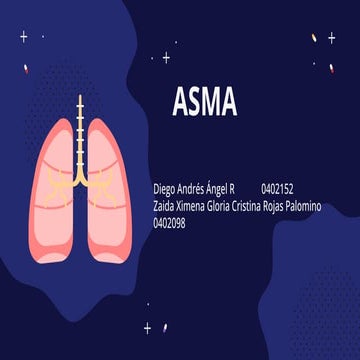 asma en pediatria, diagnostico, cuadro clinici y tto | PPTX