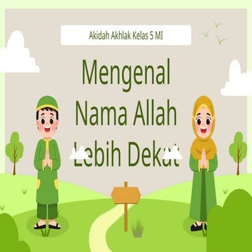 Asmaul Husna Akidah Aklak Kelas 5 MI.pptx