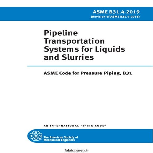 ASME-B31.4-2019-estandar para diseño de ductos | PDF