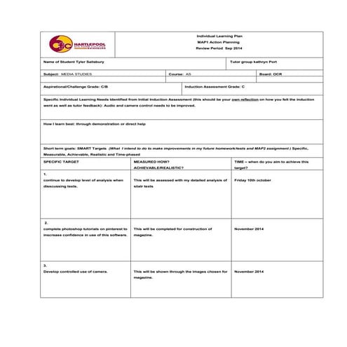 As media studies initial ilp | DOC