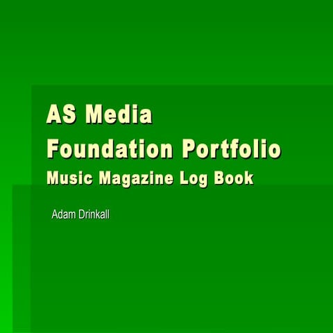 As Media Log Book | PPT