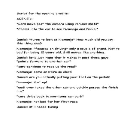 AS Media main task: script | DOCX