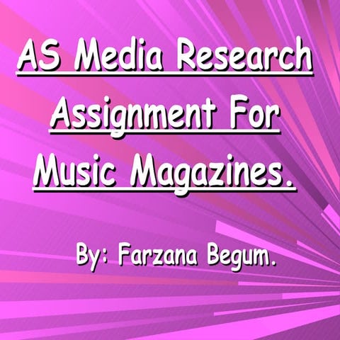 Magazine description | PPTX