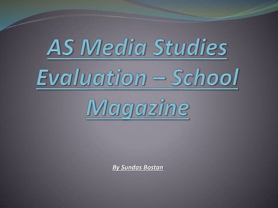 A-Level Media Studies - Magazine Planning. (Primary Coursework) | PPT
