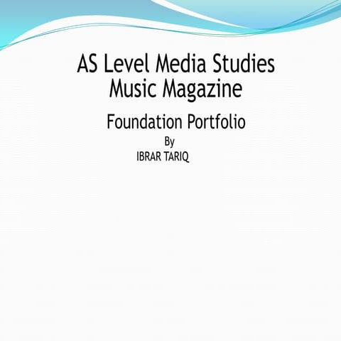As media studies coursework presentation | PPTX