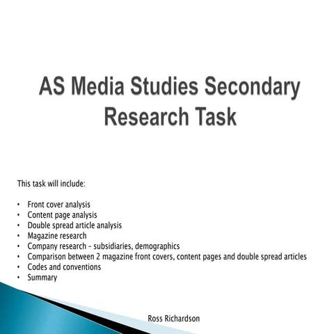 Fitness magazine Analysis | PPTX