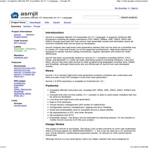 asmjit - Complete x86 x64 JIT Assembler for C++.pdf
