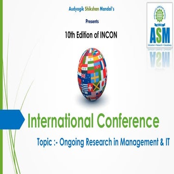 ASM's INCON 2015 | PPT