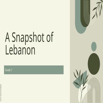A Snapshot of Lebanon and life in lebanon.pptx