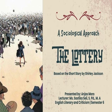 The lottery by Shirley Jackson | PPTX