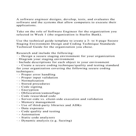 A software engineer designs, develop, tests, and evaluates the sof.docx